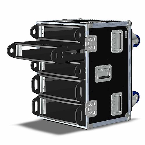 Einschub-Rackmodule und Vario-Rack Transportcases