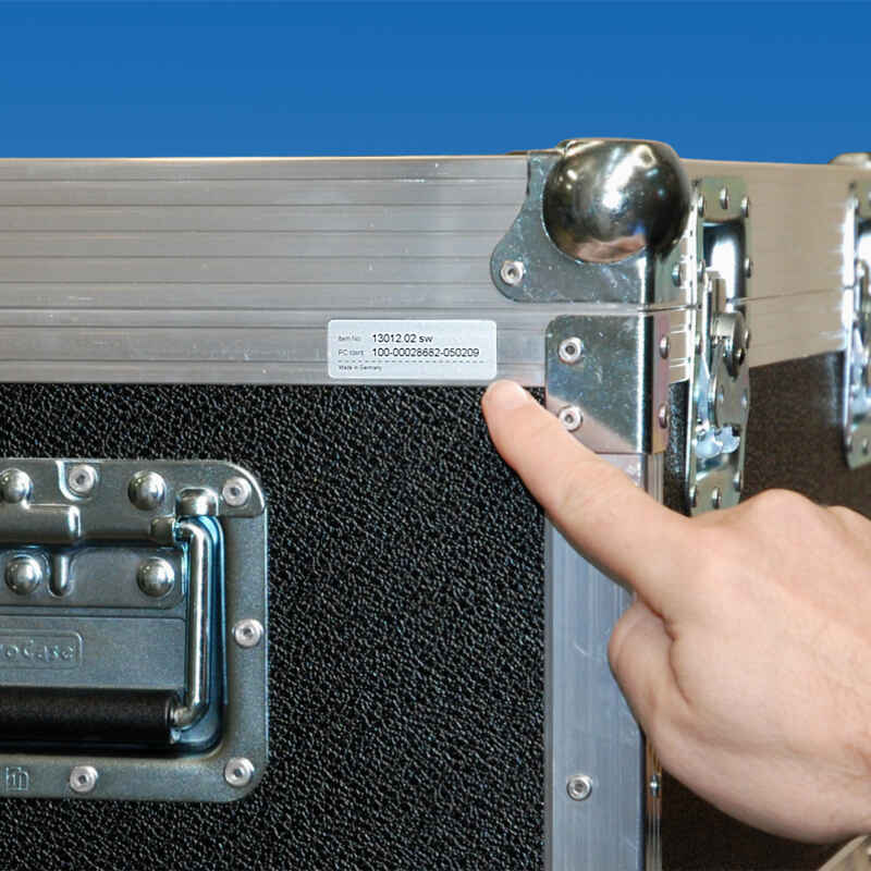 Prolight & Sound - Ident-Labels auf jedem Flightcase